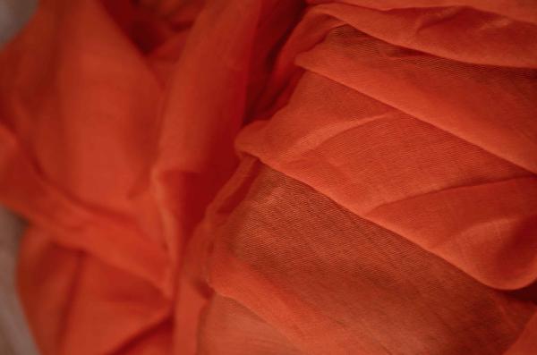Orange muslin wrap