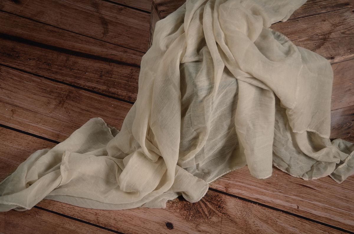 Beige muslin wrap