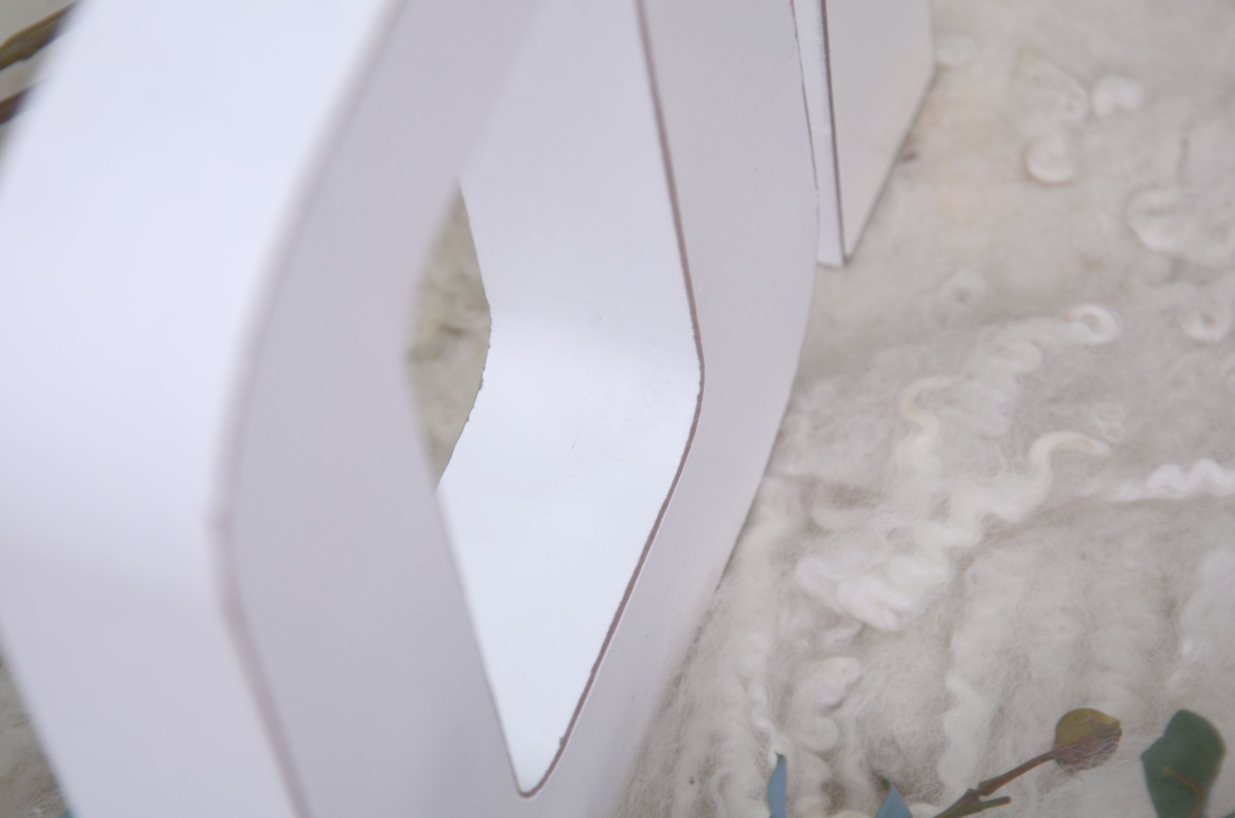 Large white ONE letters