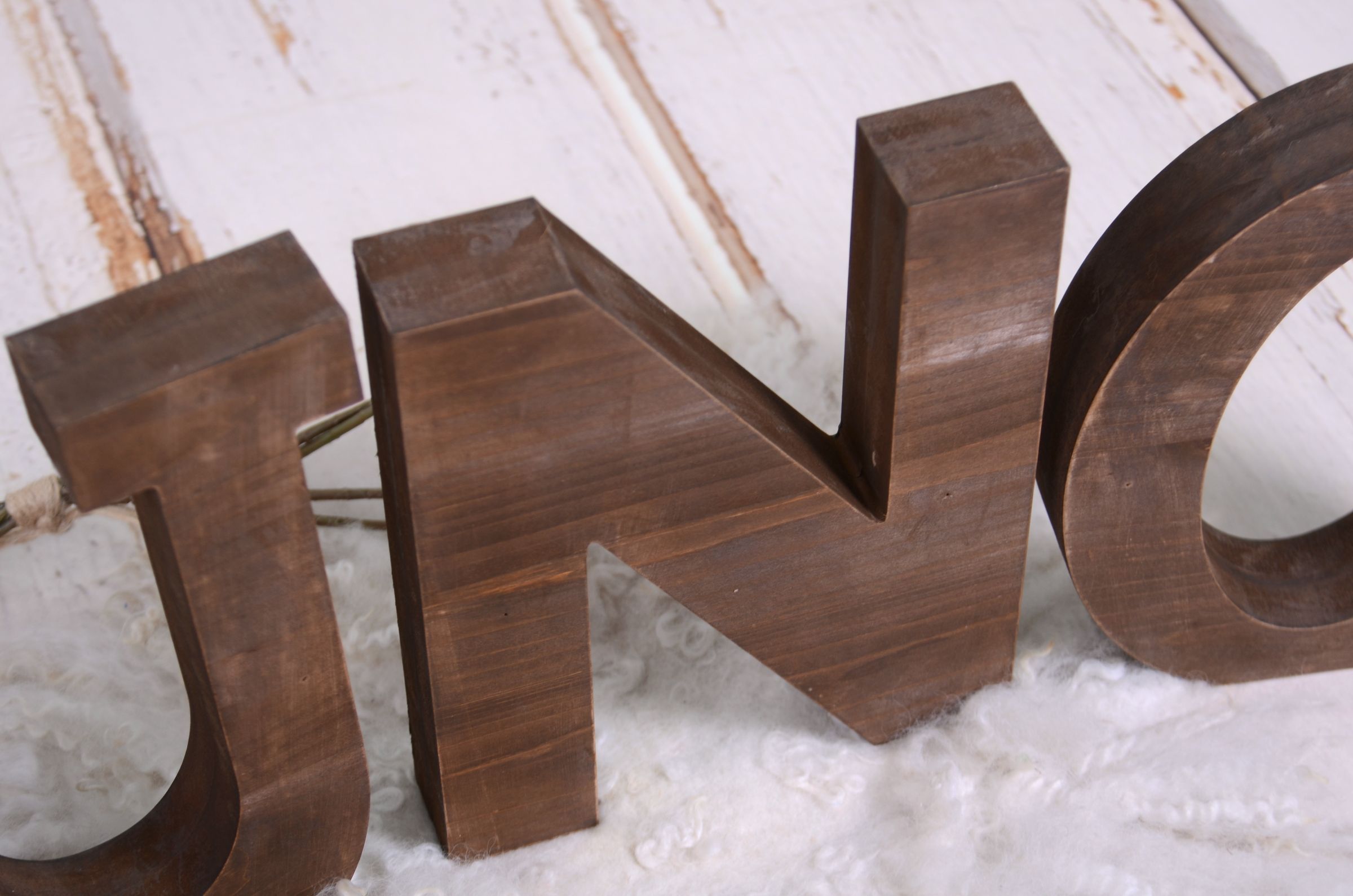 Large brown UNO letters