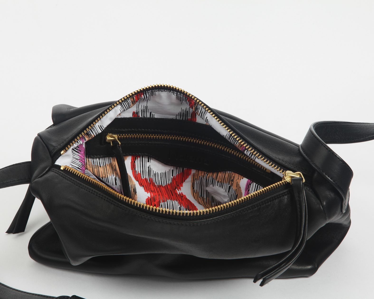 Asma noir en cuir d'agneau de Naterra