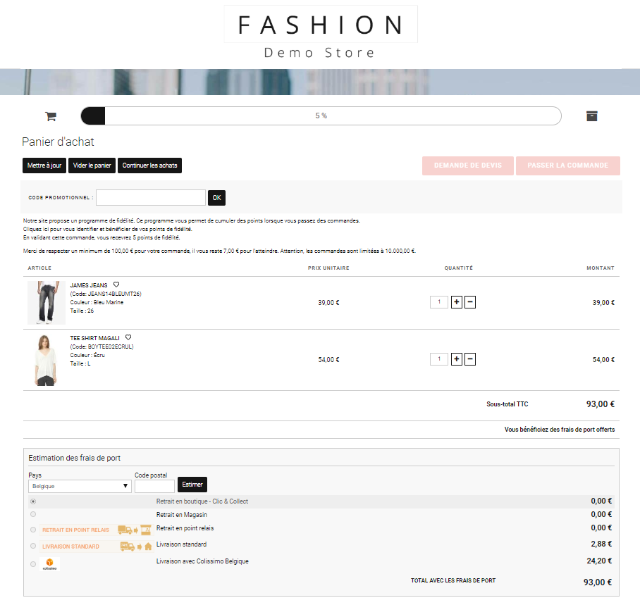 Oxatis Apps - Estimation des frais de port - Améliorez l'Expérience Client