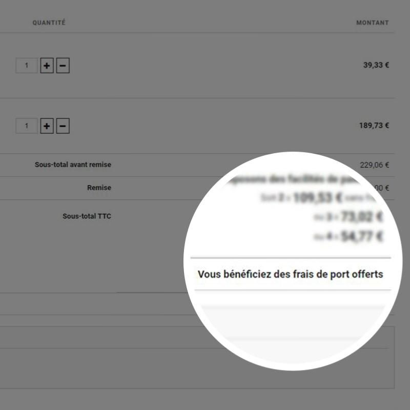 Oxatis Apps - Frais de port Offerts - Améliorez ma conversion