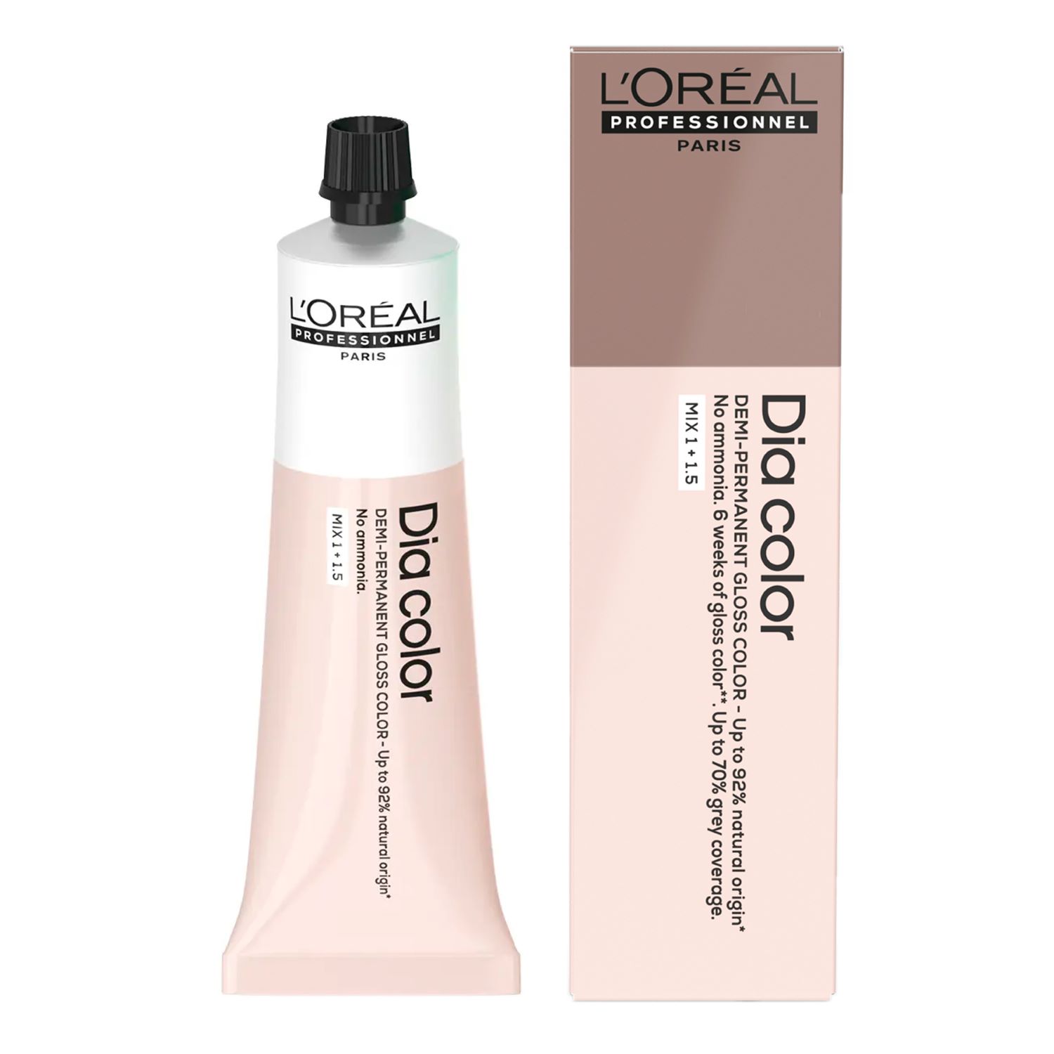 Tube Coloration Dia Color 1 Noir L'Oréal Professionnel 60 ML