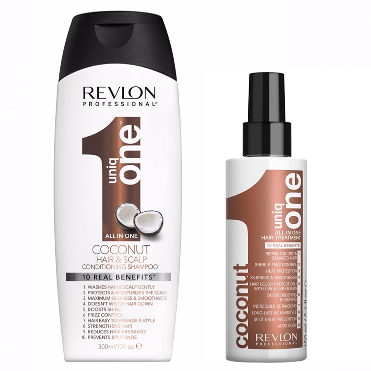Duo Shampoing + Spray Revlon Uniq One Coconut