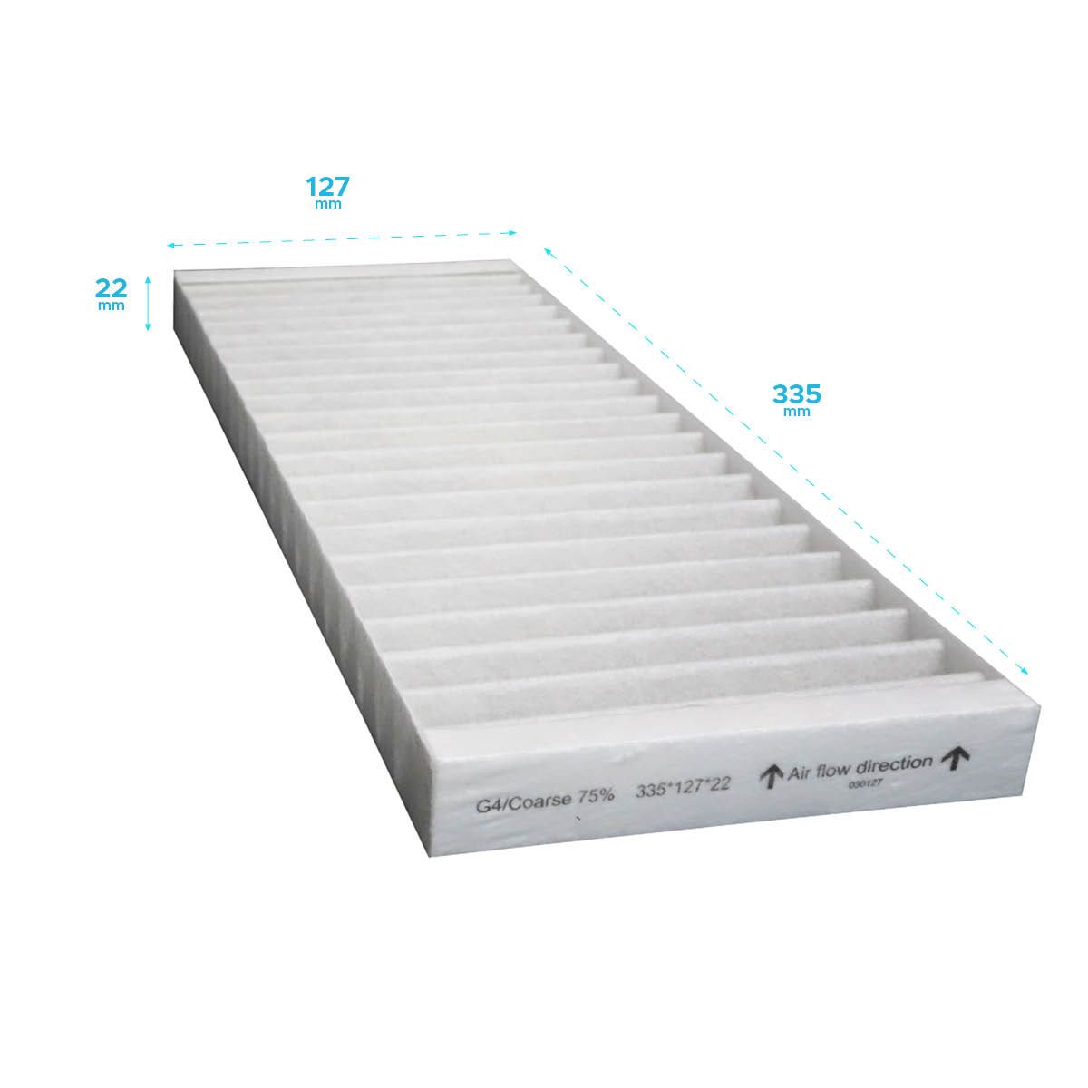 Filtre G4 compatible CTA Modèle 1 MURPROTEC