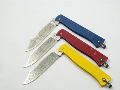 Couteau DOUK DOUK manche laqué couleur | Au Robinson