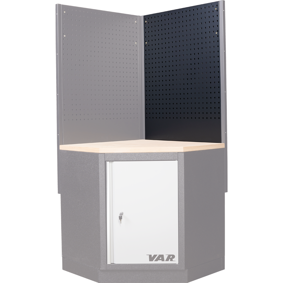 Corner tool panel - black granite painting