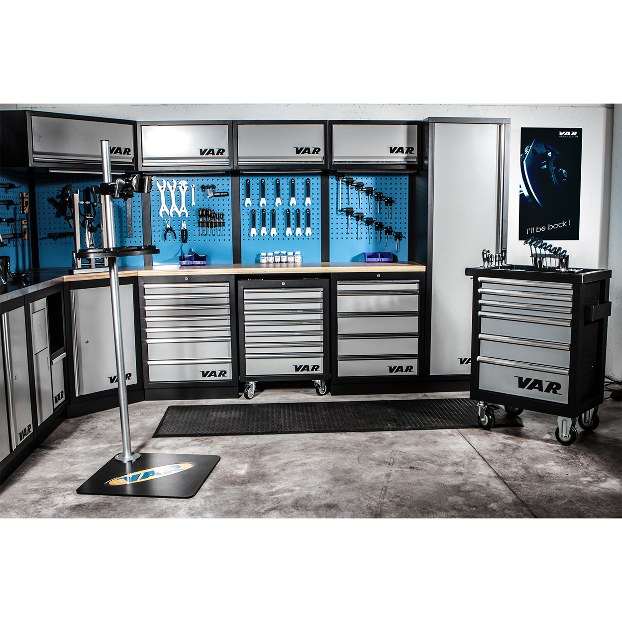 Panneau porte-outils 61 cm - DESTOCKAGE BLEU