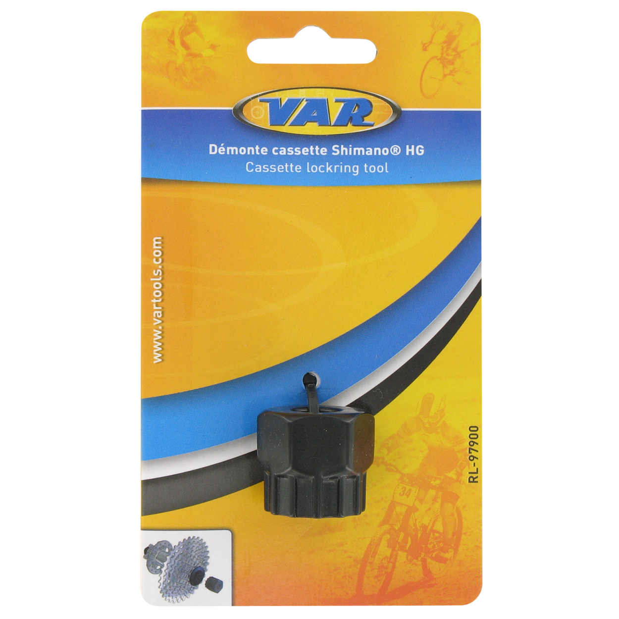 Démonte cassette Shimano Hyperglide - sur carte