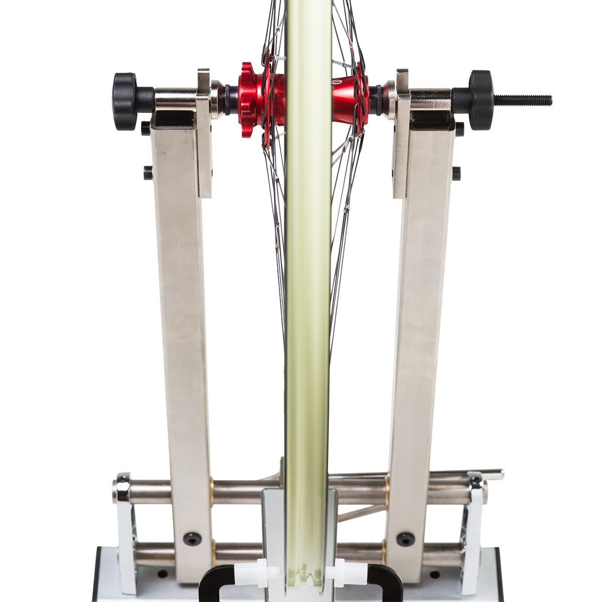 adaptor for 12, 15 and 20mm through axle wheels on truing stand