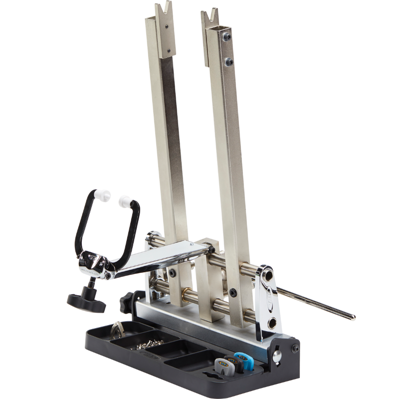 Wheel truing stand tilting base