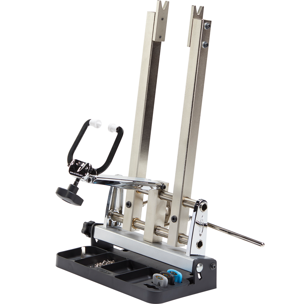 Wheel truing stand tilting base