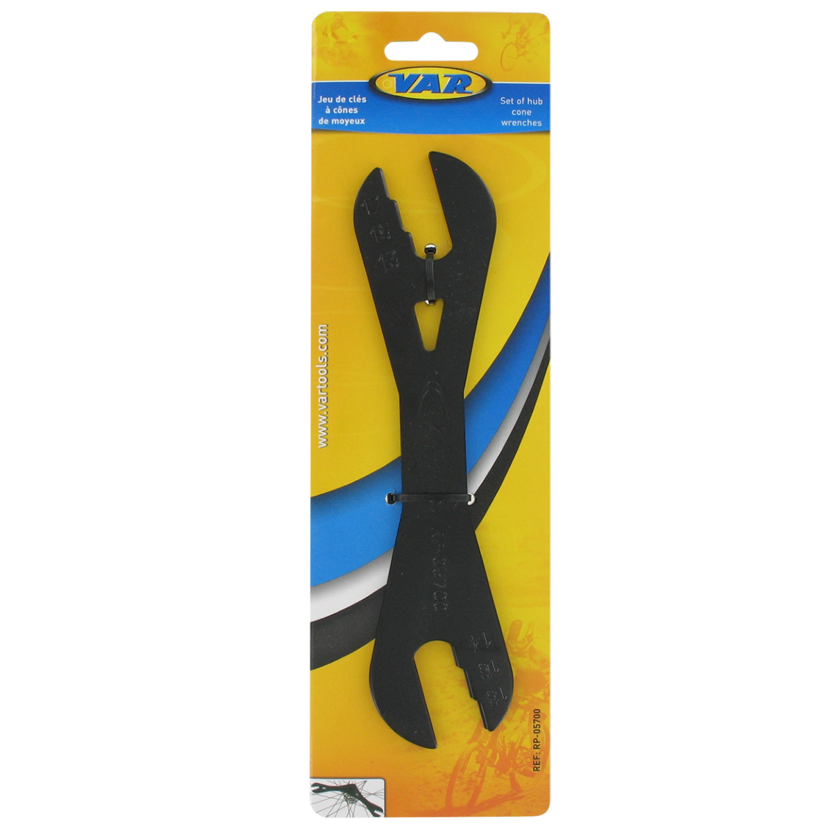 Set 2 hub cone wrenches 13/14/15/16/17/18mm - carded