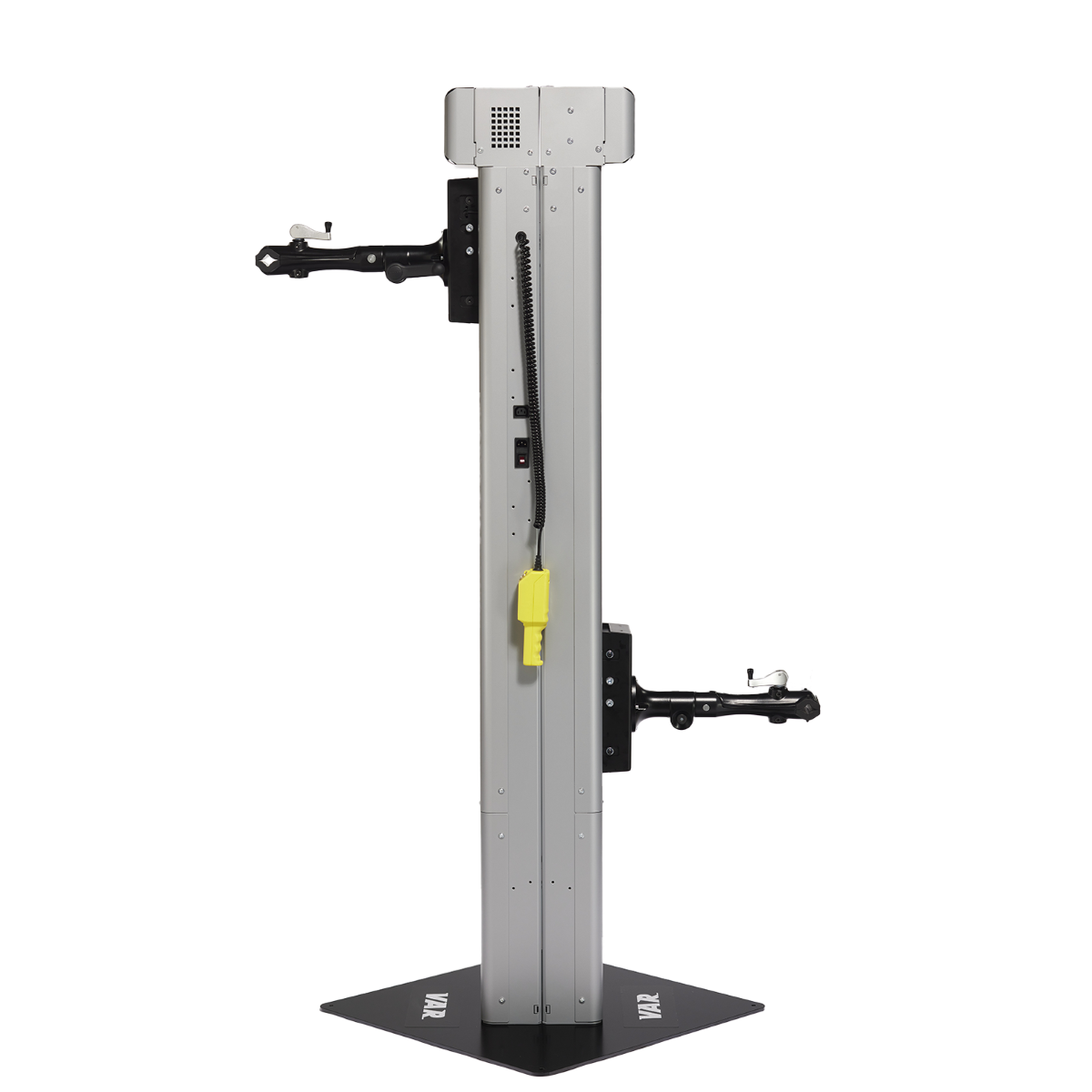 Electric repair stand with floor fastening - 2 clamps