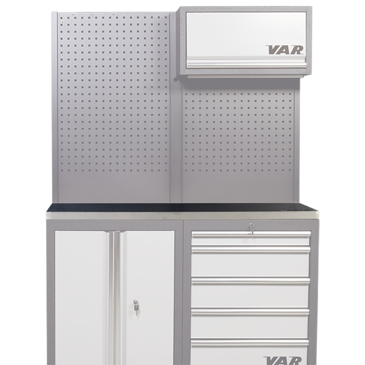 Stainless steel bench top for 2 units - length 136cm