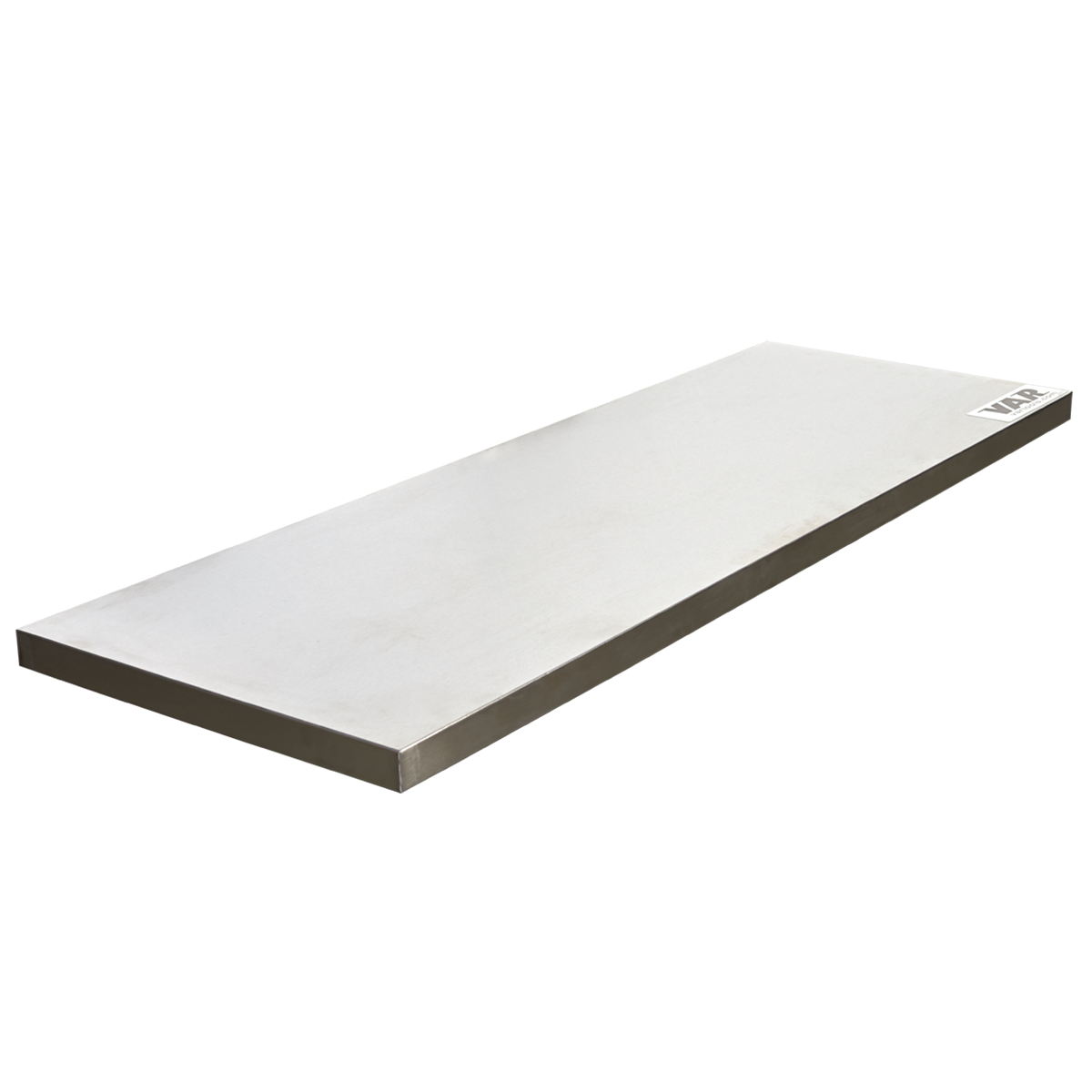 Stainless steel bench top for 2 units - length 136cm