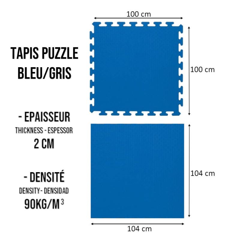 Tapis puzzle 1m² Tous sport pour centres formation