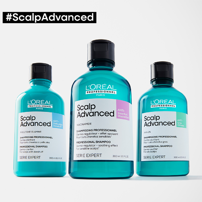 Shampoing Anti Gras Scalp Advanced l'Oréal 1500 ml -hairStore.fr