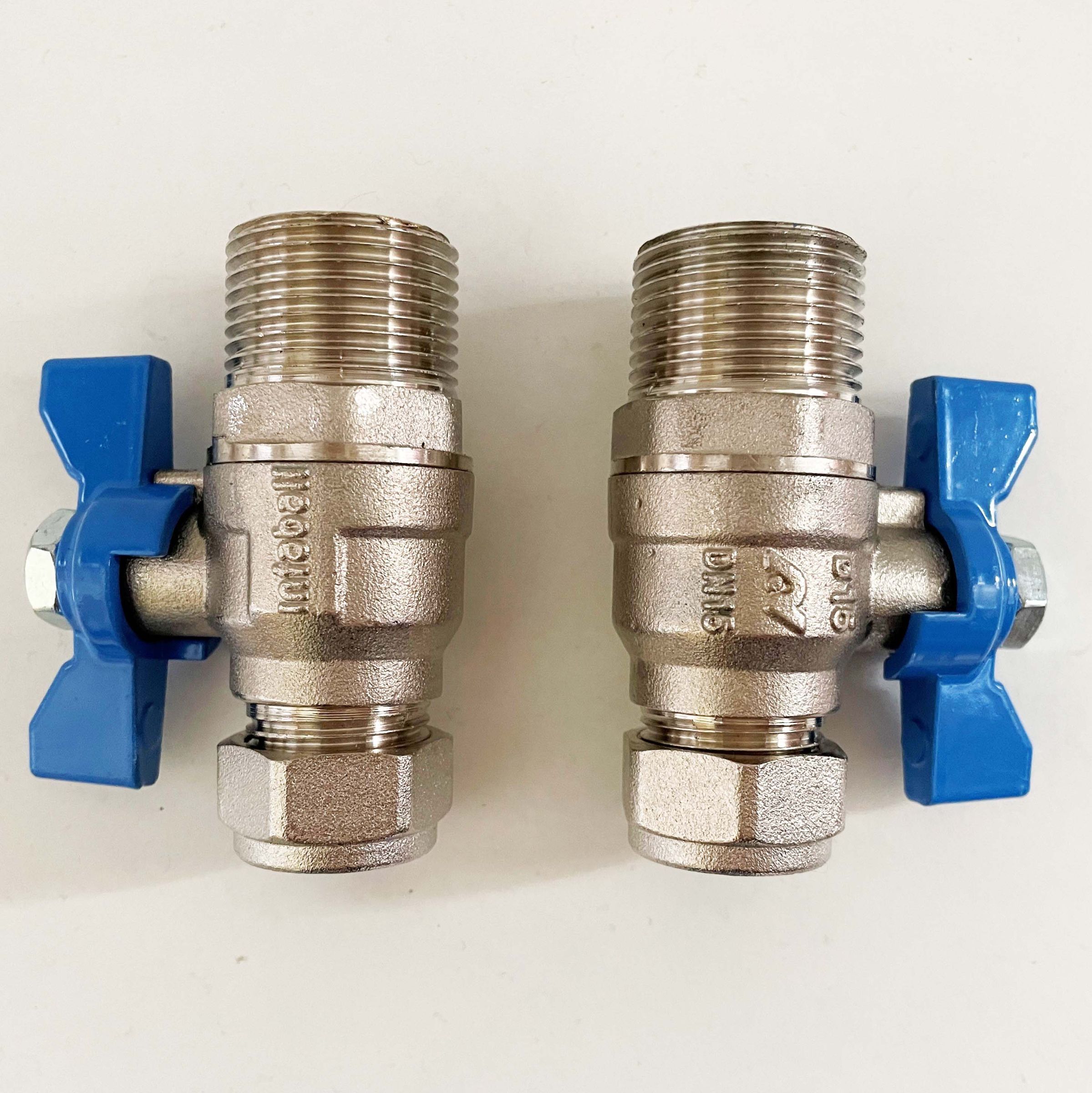 Water Softener Full Flow Isolation Valves 15mm (pair) | GMAutoflow