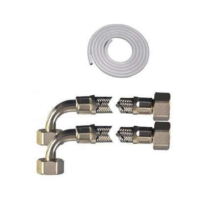 15mm Water Softener Installation Hose Kit 1000mm Hoses | GMAutoflow